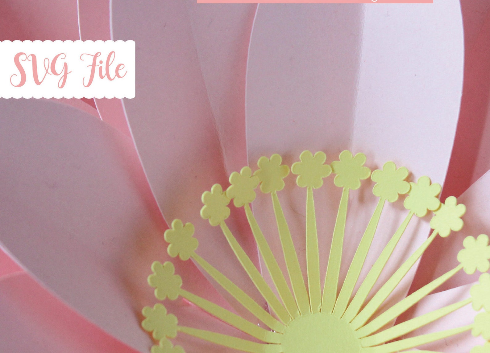 SVG Flower Center Template, Flower Center Template, Flower Silhouette ...