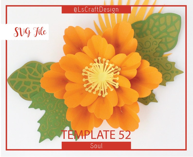 SVG Paper flower Kate Spade Flower Giant Paper Flower | Etsy