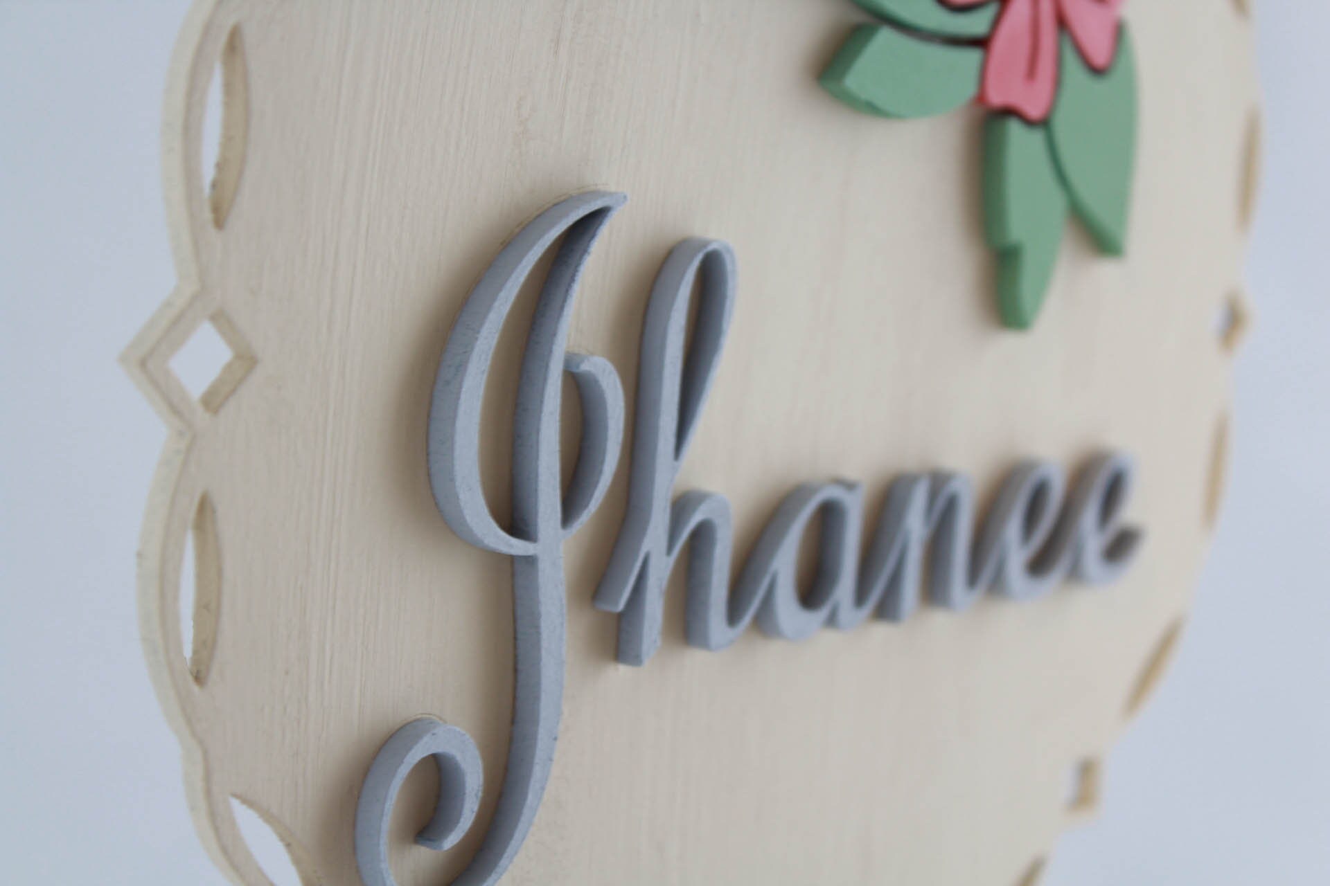 Custom Wooden Name Sign Personalized Sign Modern Home Decor. | Etsy