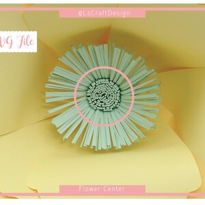 SVG Flower Center Template, Flower Center Template, Paper Flower ...