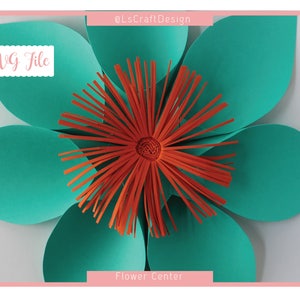 SVG Flower Center Template, Flower Center Template, Paper Flower ...