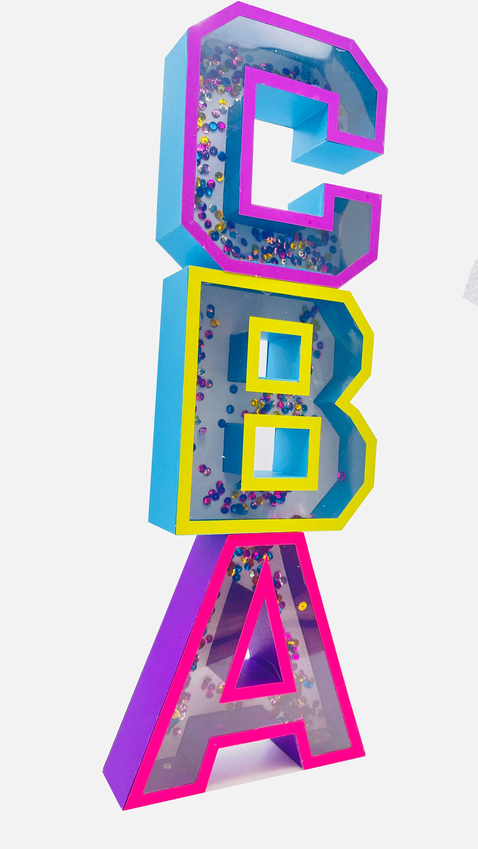 3D Alphabet Shaker Letters A-Z 3D Alphabet Shaker Molds 3D - Etsy