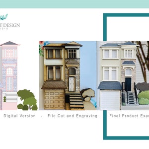 SVG File Custom House, Ready to Cut File, Laser Cut File, Multilayer ...