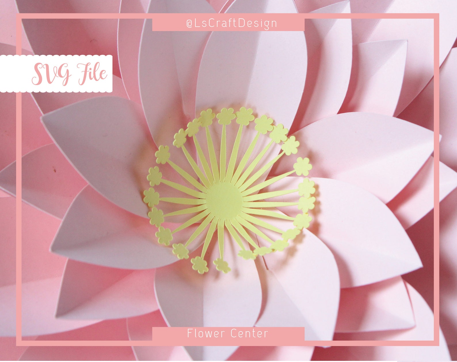 SVG Flower Center Template Flower Center Template Flower - Etsy