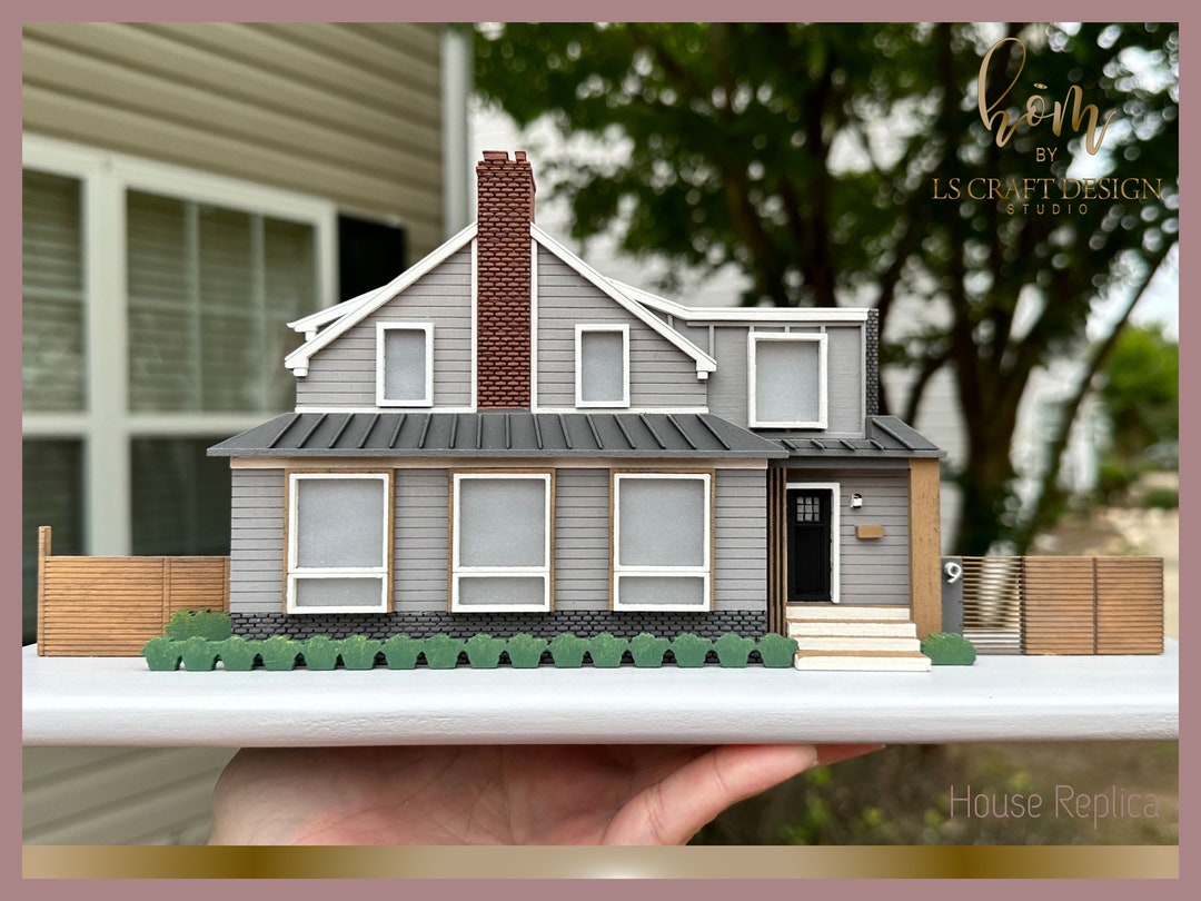 House Replica, Portrait House, Realtor Gift, House Miniature ...