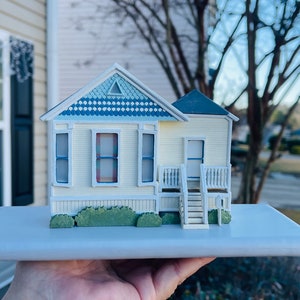 Custom Made House on Wooden Stand Portrait House Wooden - Etsy