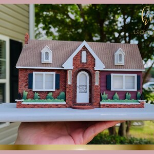 First Home Custom House Portrait, 3d Model Custom House Portrait ...