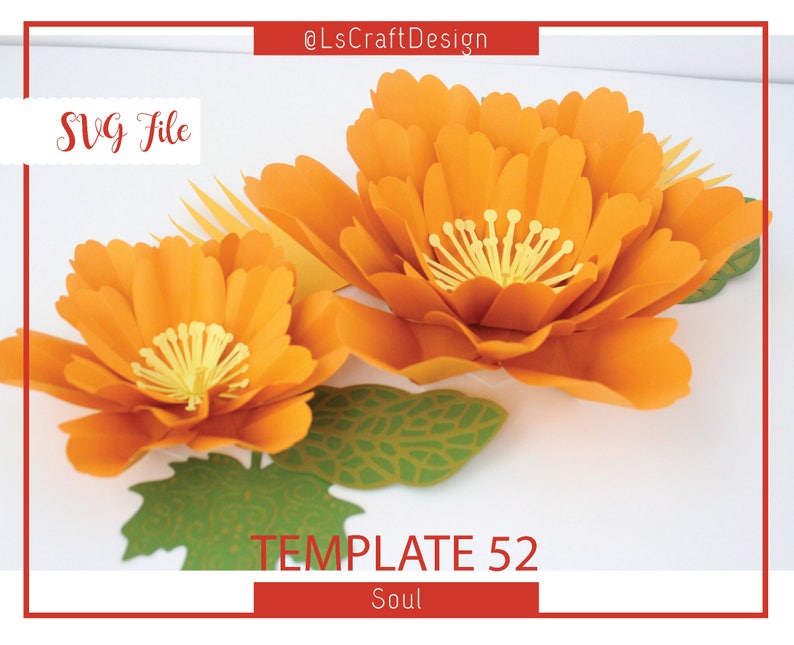 SVG Paper Flower Kate Spade Flower Giant Paper Flower - Etsy