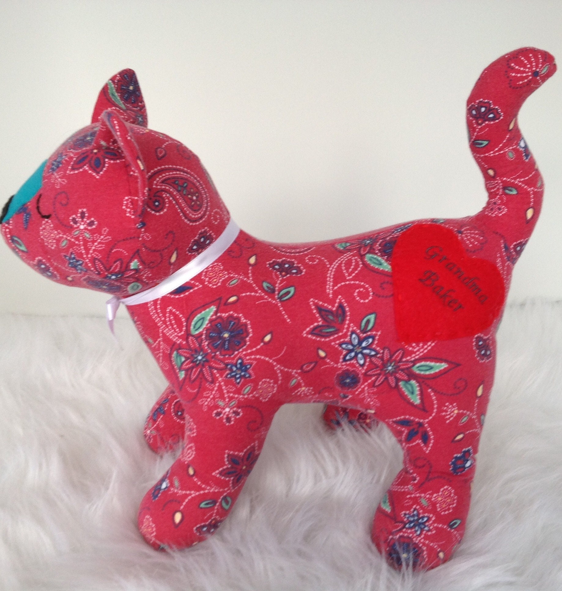 Memory Bear Keepsake Animal Cat Custom and Handmade From | Etsy