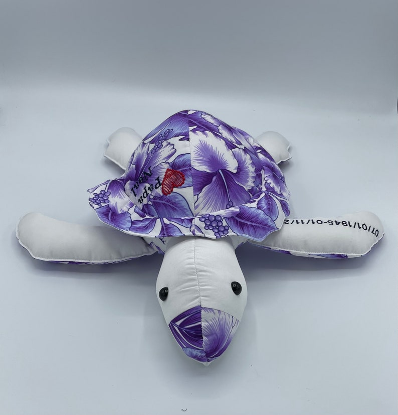 Memory Bear Keepsake Animal Turtle Custom and Handmade From - Etsy