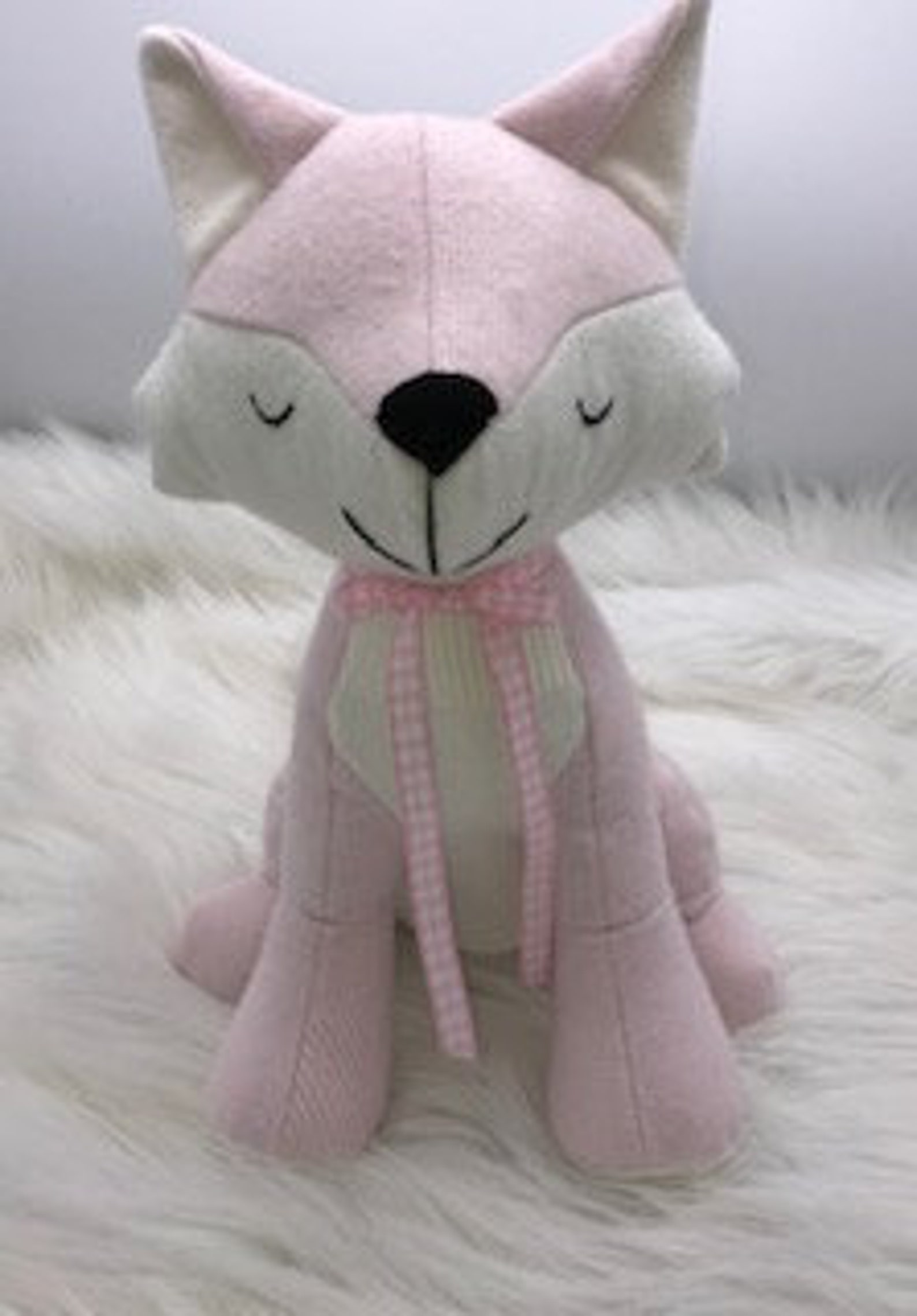 Memory Bear Keepsake Animal Fox--- Custom and Handmade From Baby ...