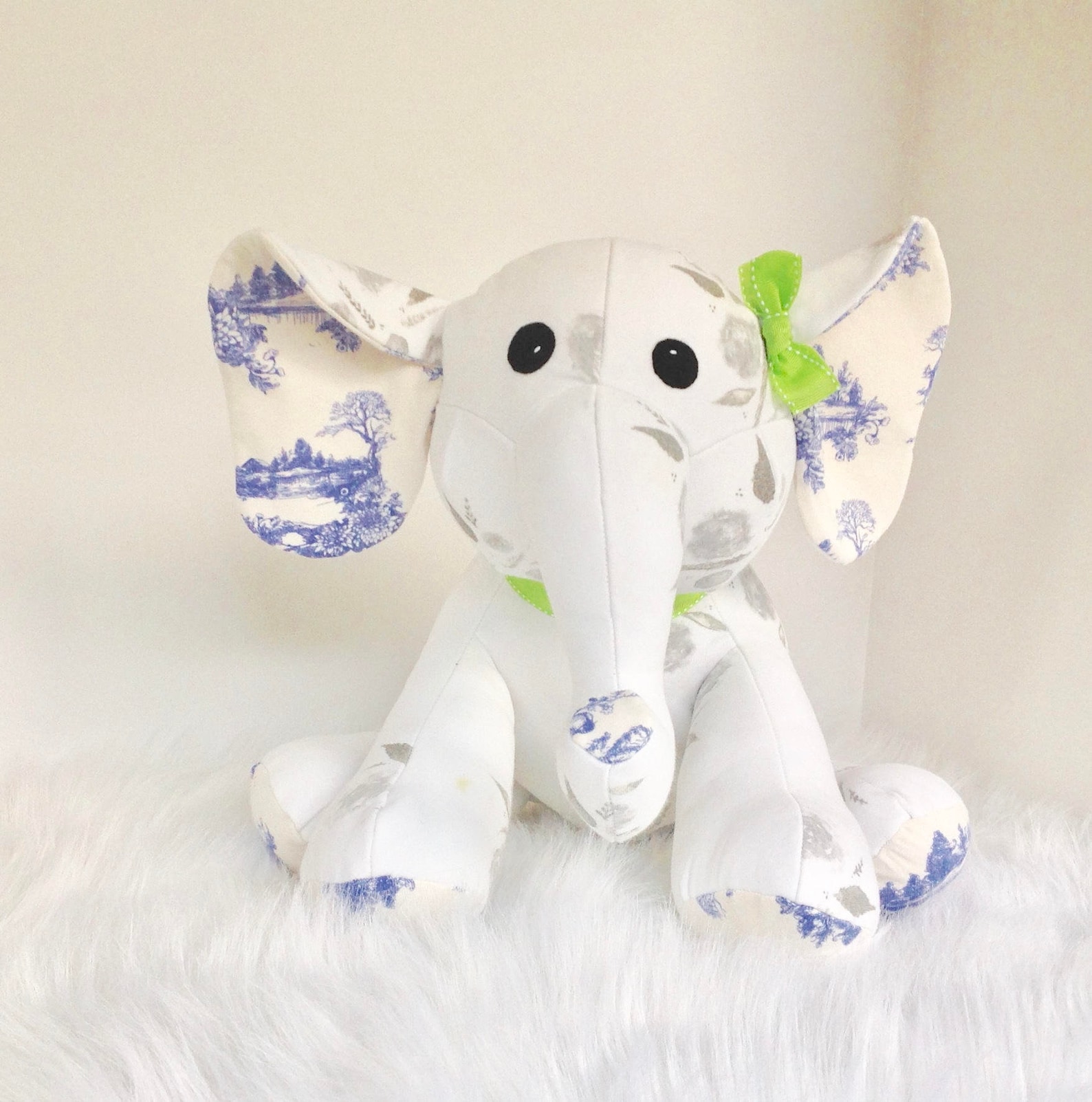 Memory Bear Keepsake Animal Elephant--- Custom and Handmade From Baby ...