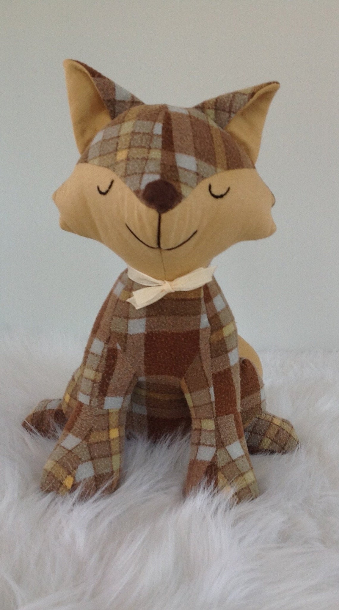 Memory Bear Keepsake Animal Fox custom and handmade from | Etsy