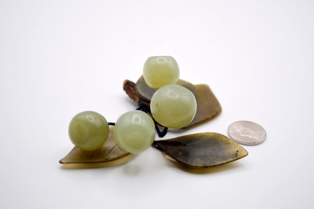 Decorative Carved Jade Fruit - Etsy