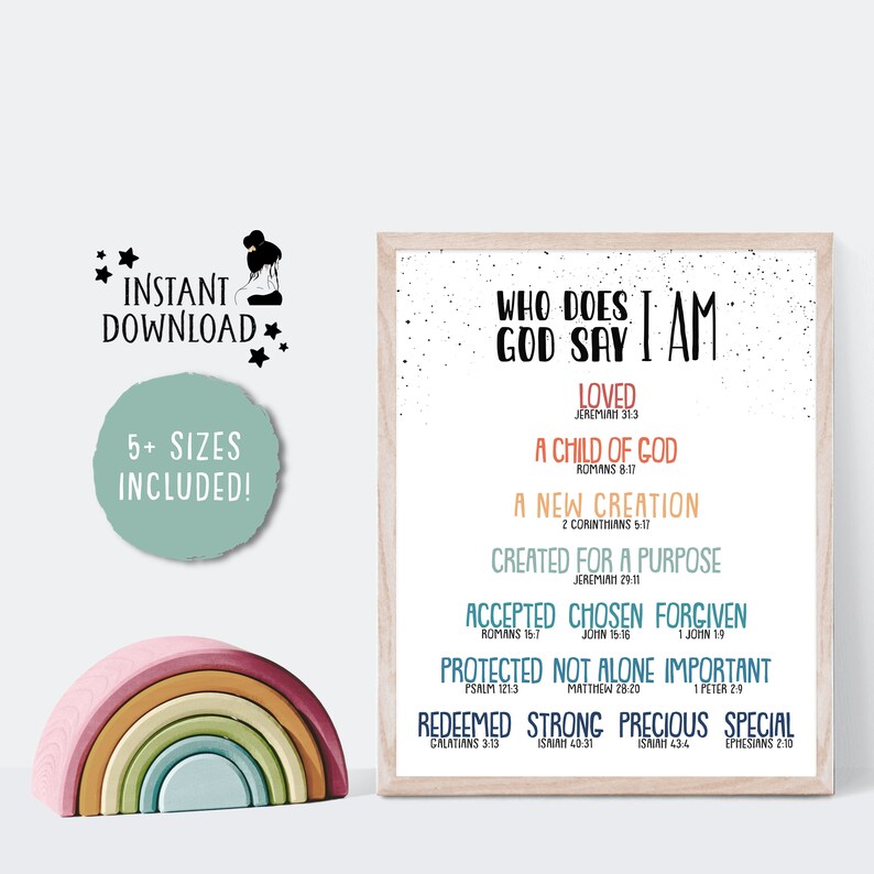 Identity in Christ Christian Education Kids Affirmations - Etsy