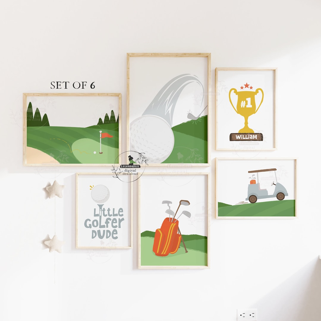 Golf Nursery Boy Gallery Boys Room Sports Playroom Decor Kids Sports ...