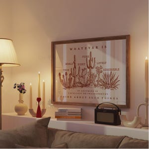 Desert Bible Verse Wall Art Western Landscape Christian Artwork Floral ...