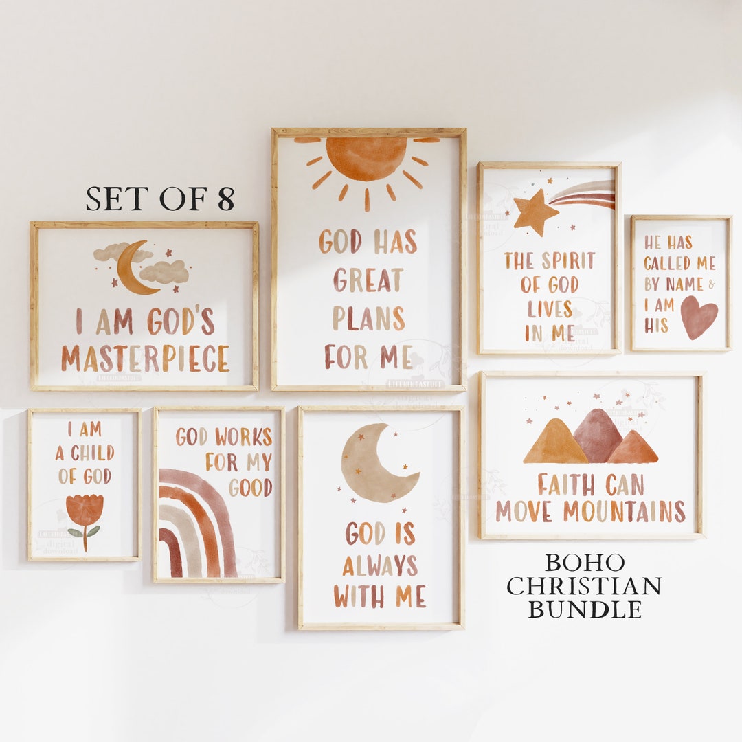 Church Nursery Decor Wall Art Christian Church Classroom Biblical ...