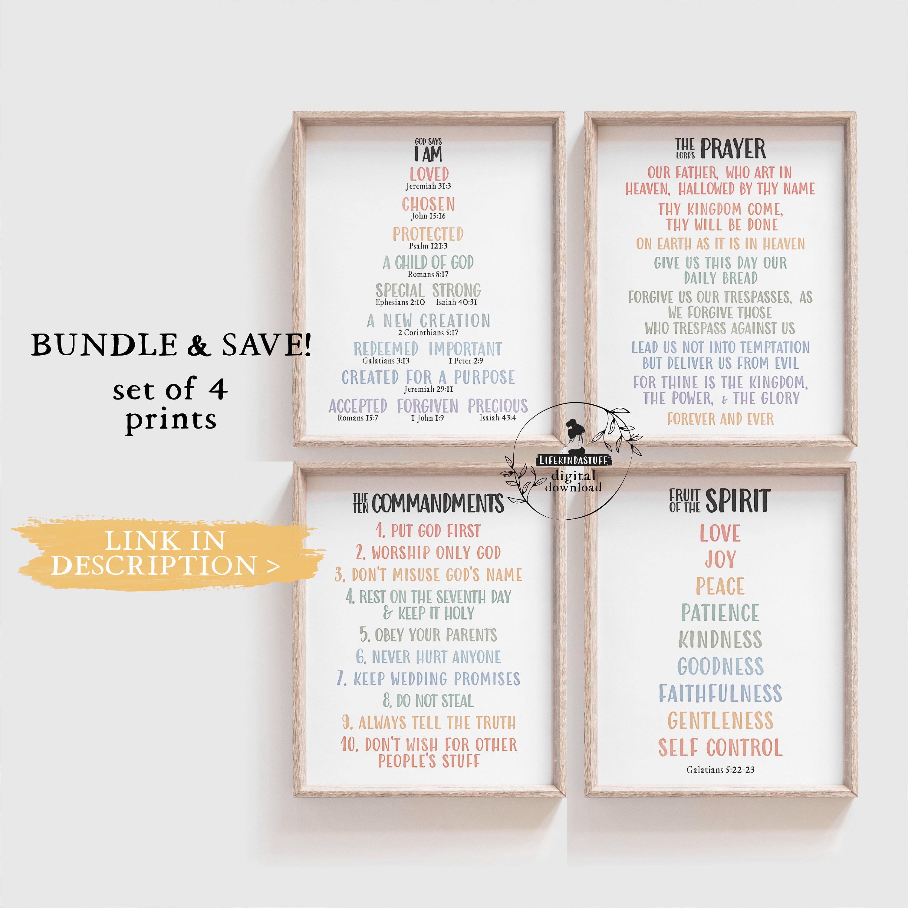 Ten 10 Commandments Catholic Classroom Kids Sunday School - Etsy