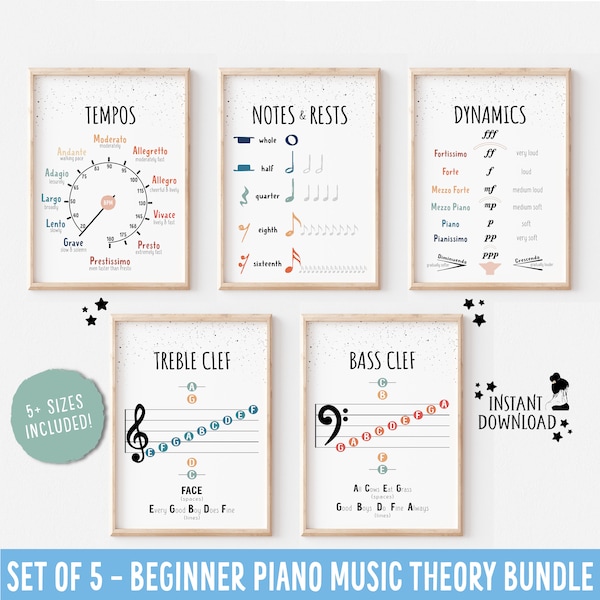 Piano Note Practice Sheet - Etsy