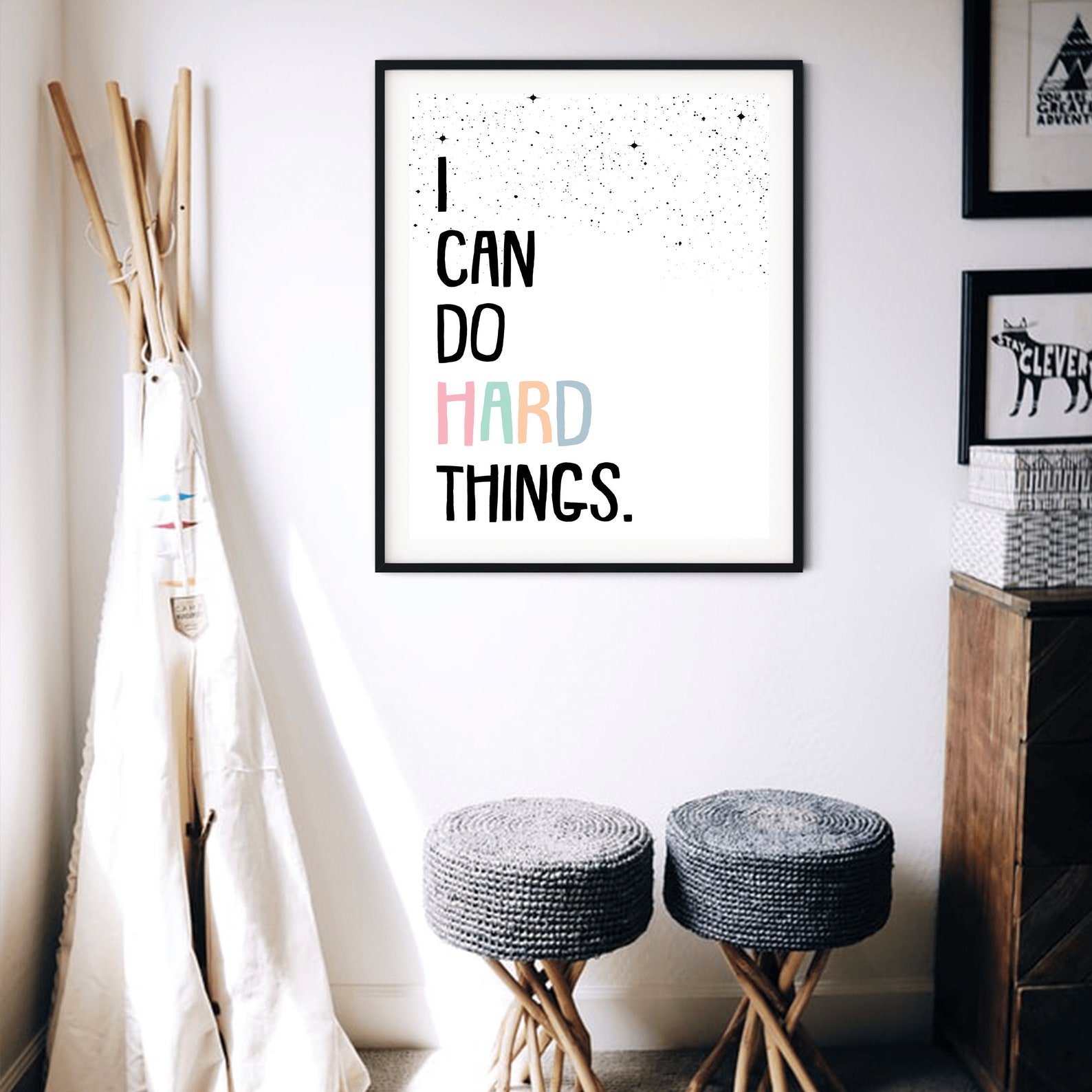I Can Do Hard Things Motivational Art Classroom Decor | Etsy