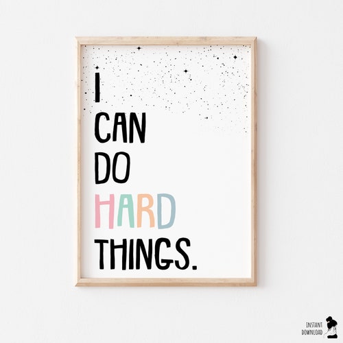 We Can Do Hard Things Classroom Decor Positive Classroom - Etsy