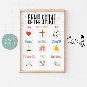Ten 10 Commandments Wall Art, Books of the Bible Poster, Sunday School ...