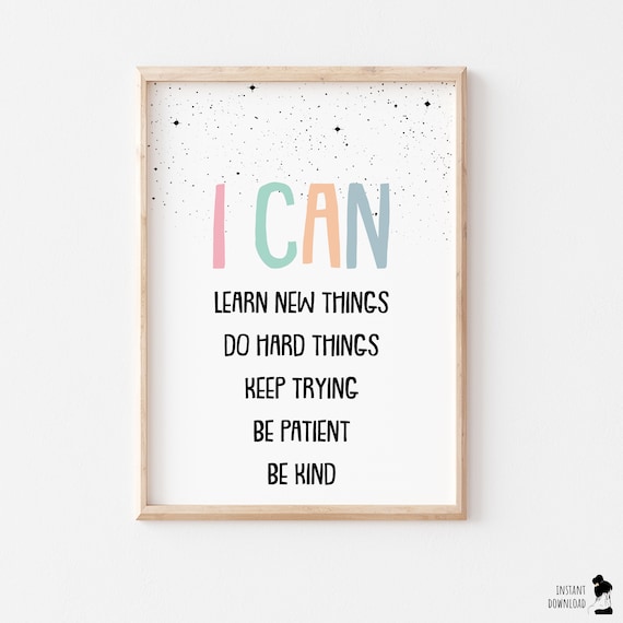 Home & Living Wall Hangings Inspirational Quote Wall Art Educational ...