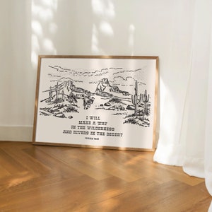Western Christian Artwork Western Home Decor Desert Landscape Scenery ...