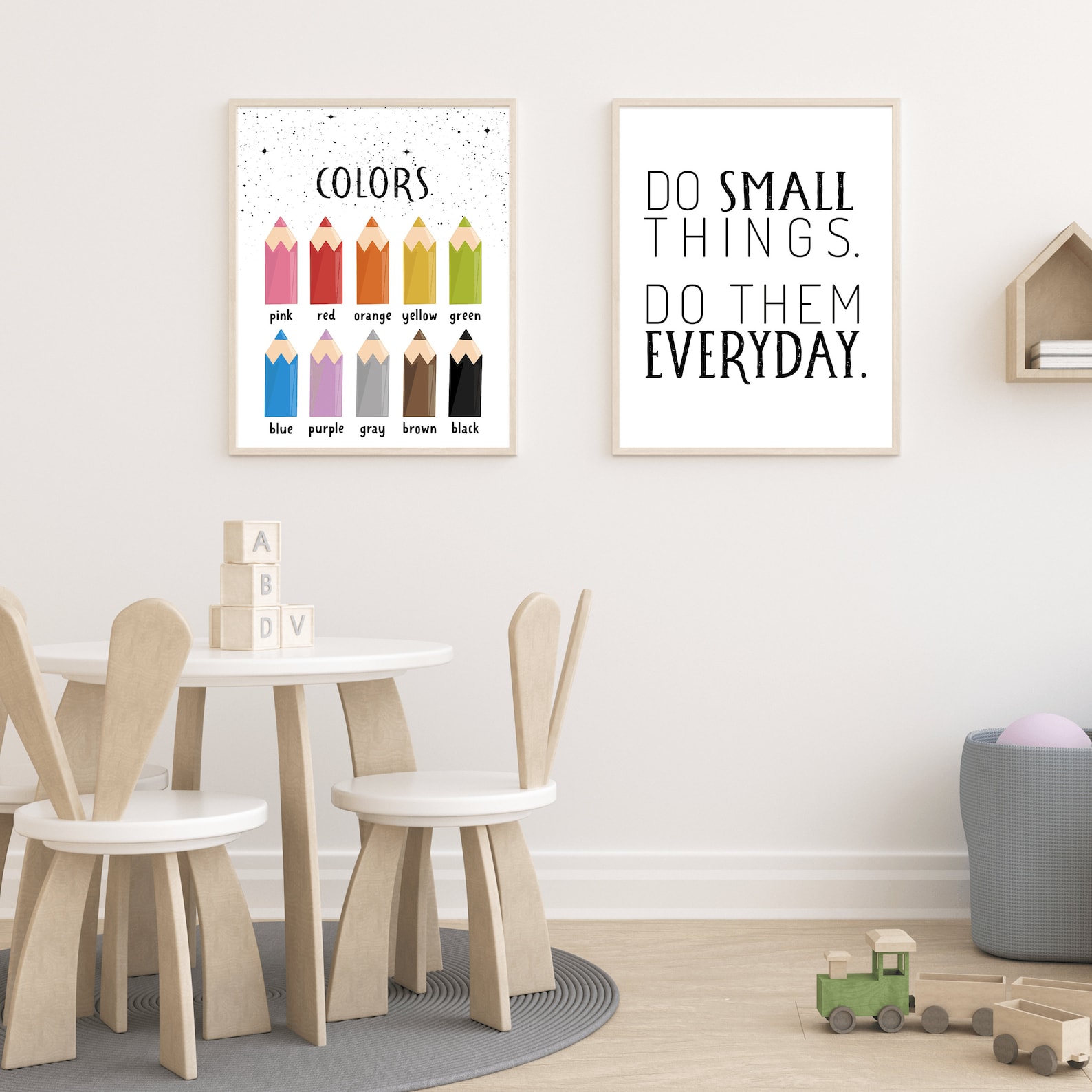 Colors Poster Classroom Decor Educational Poster Playroom | Etsy