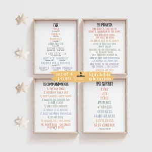 Christian Kids Sunday School Classroom Decor Biblical Affirmations ...
