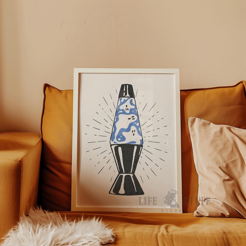 Halloween Poster Ghost Lava Lamp Spooky Apartment 70s Girly Eclectic ...