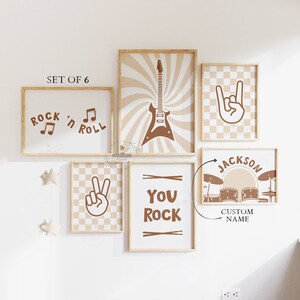 Baby Boy Nursery Wall Art Decor Music Room Rock N Roll Boys ...