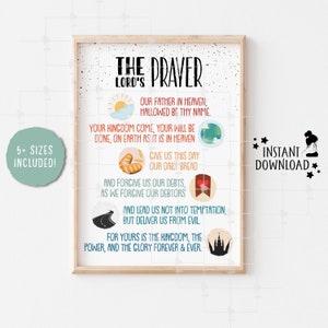 Ten 10 Commandments Wall Art, Books of the Bible Poster, Sunday School ...