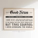 Christian Gospel Newspaper Print Bible Verse Wall Art Good News ...