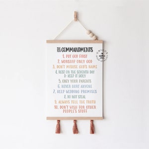 Ten 10 Commandments, Catholic Classroom, Kids Sunday School Bible ...