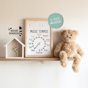 Music Student Education Theory Poster Classroom Piano Room Decor, Music ...