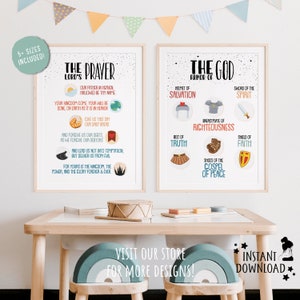 Ten 10 Commandments Wall Art, Sunday School Decor, Books of the Bible ...