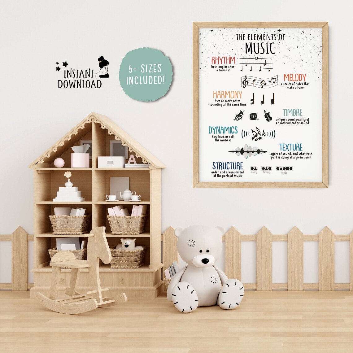 Music Theory Student Education Poster Music Teacher Aid - Etsy