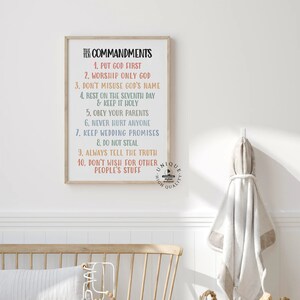 Ten 10 Commandments, Catholic Classroom, Kids Sunday School Bible ...