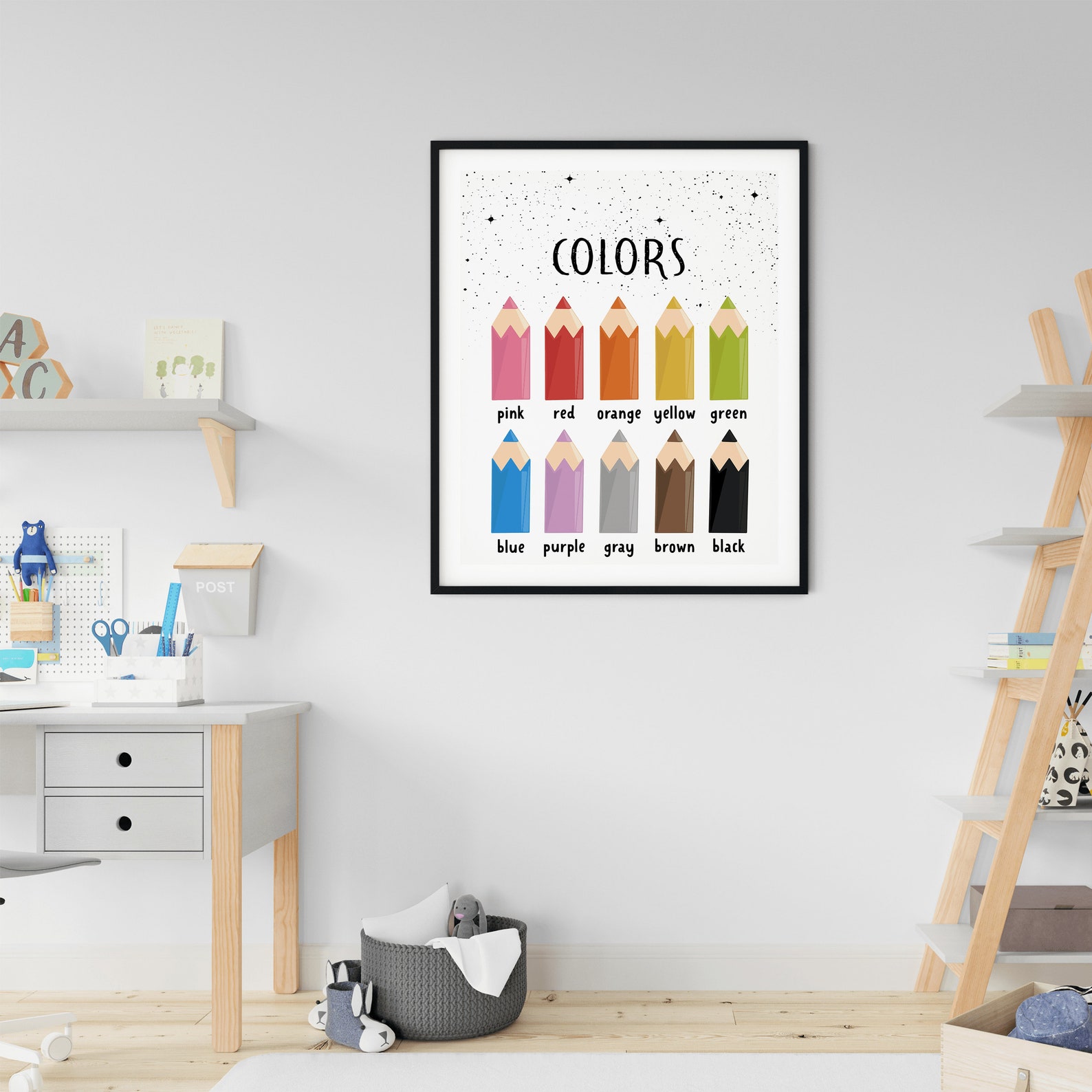 Colors Poster Classroom Decor Educational Poster Playroom | Etsy