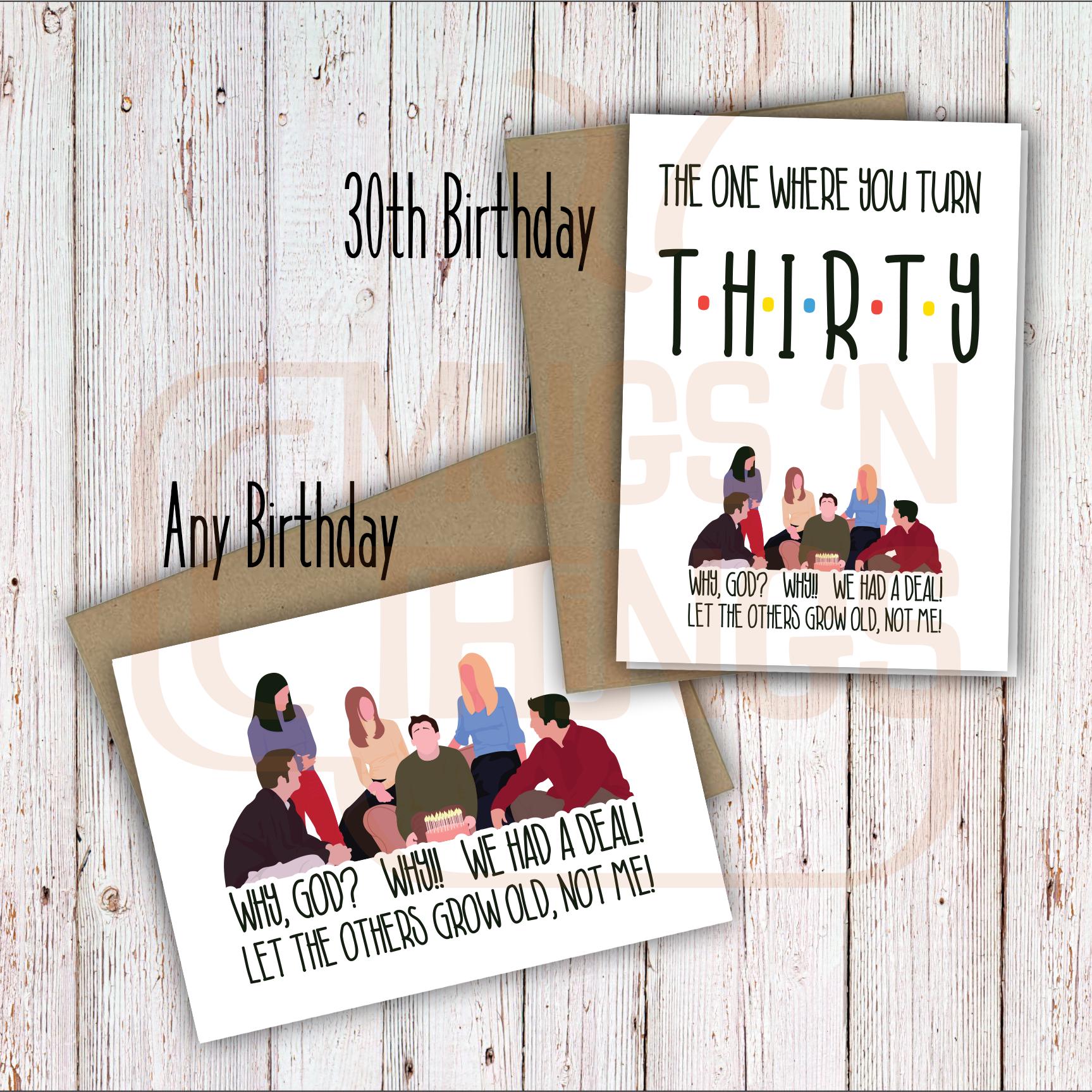 Friends Birthday Card, Why God Why, Joey Tribbiani, TV Show, Digital ...