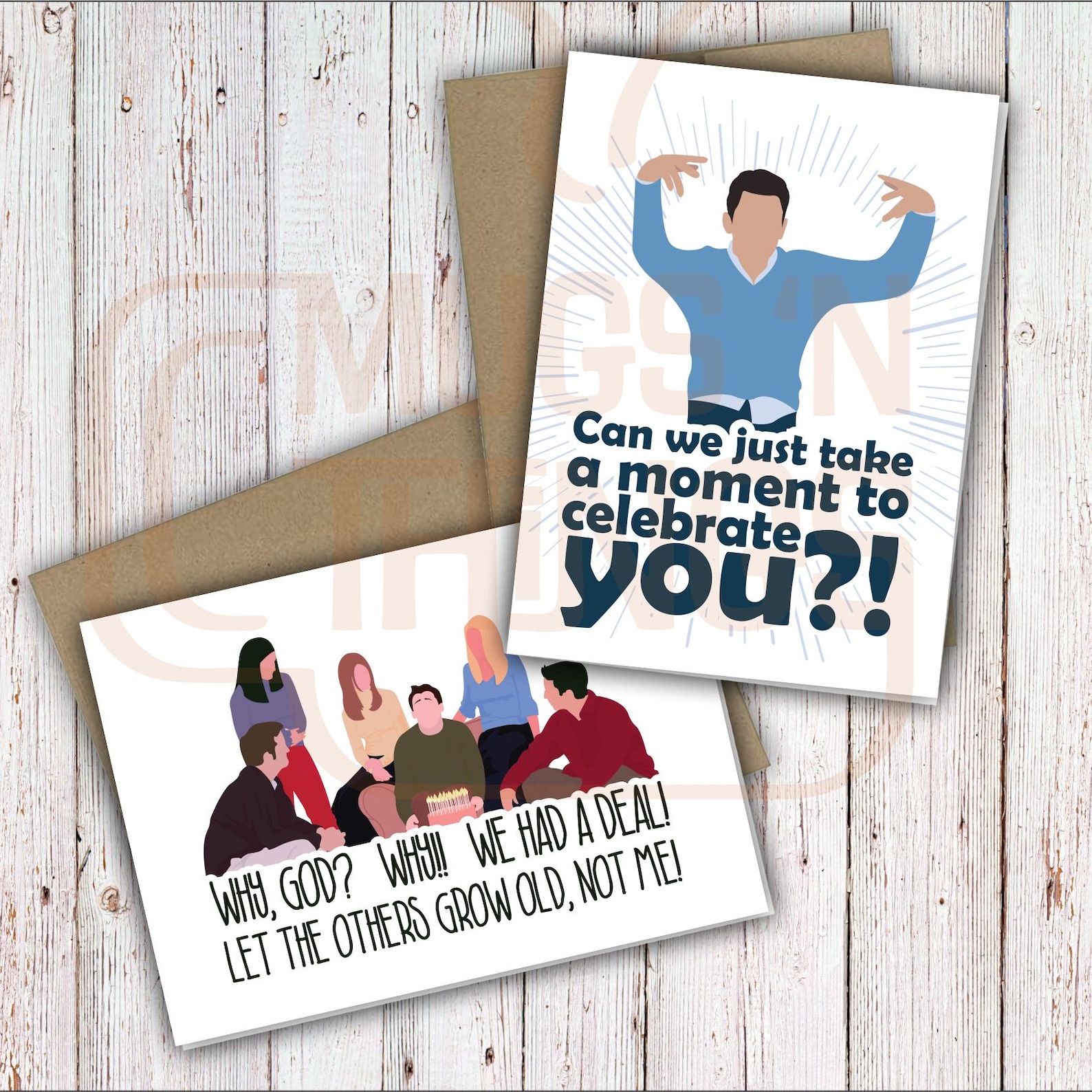 Friends Birthday Card, Why God Why, Joey Tribbiani, TV Show, Digital ...