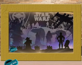 Star Wars Template svg pour Light Box - Etsy France