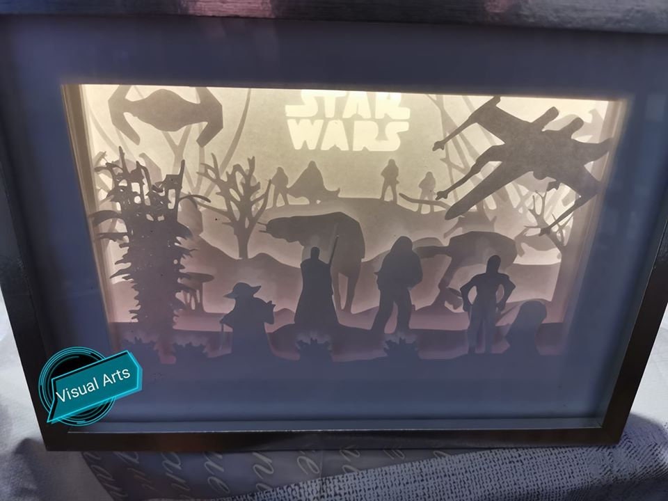 Star Wars Template Svg for Light Box - Etsy