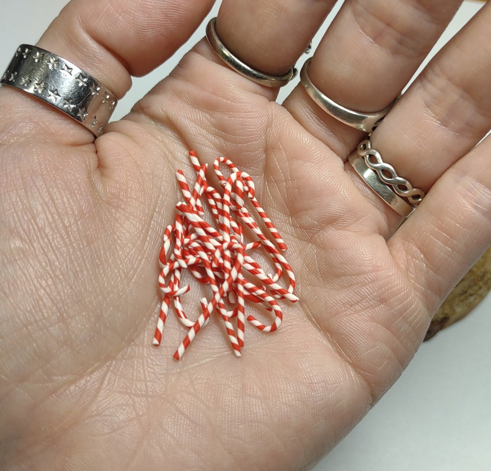 20 Pack of Miniature Handmade Candy Canes-handmade Miniature Candy ...
