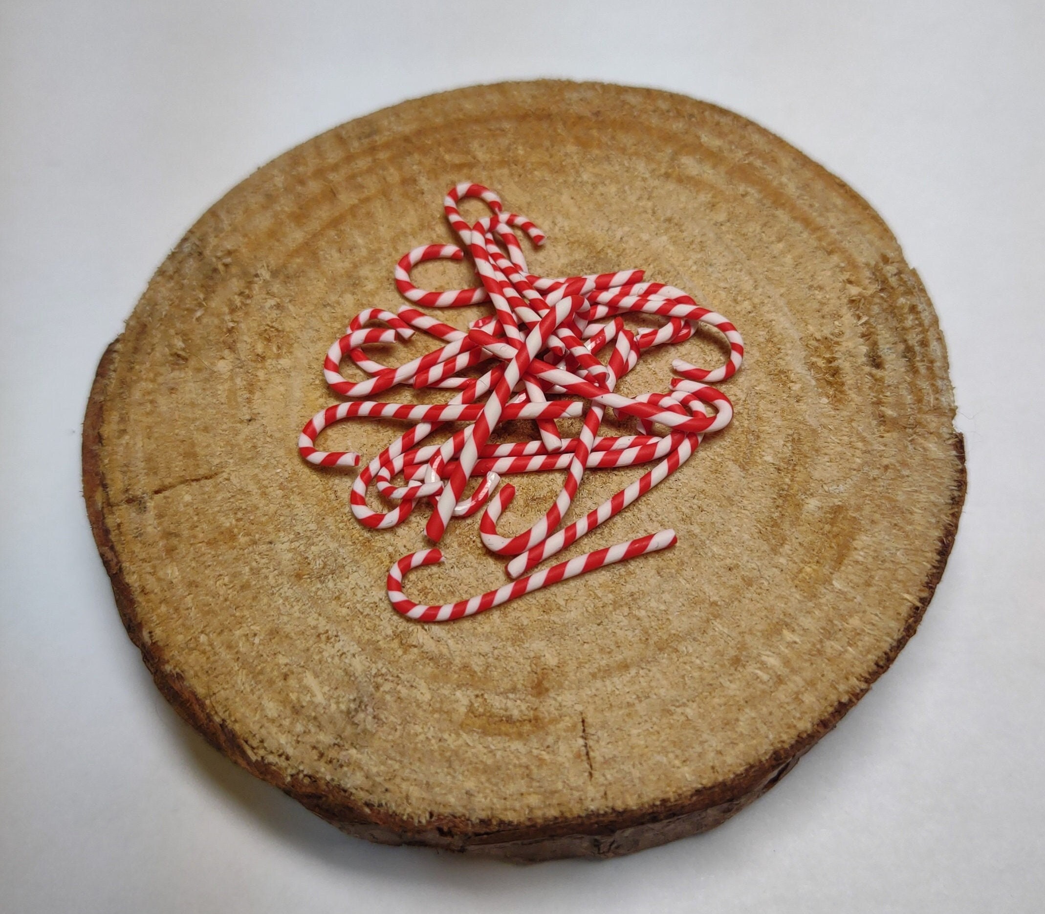 20 Pack of Miniature Handmade Candy Canes-handmade Miniature Candy ...