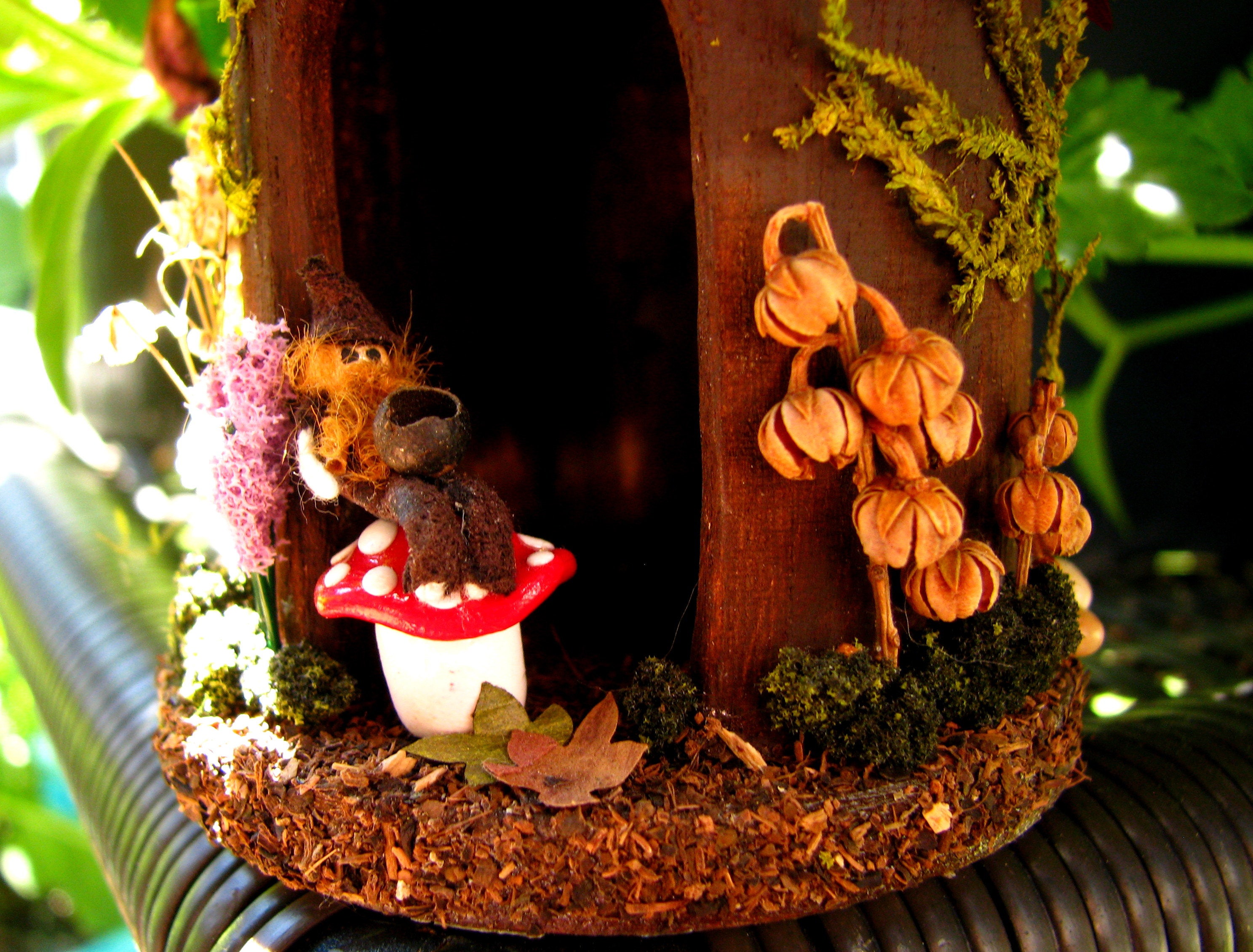 Gnome Home-gnome House-fairy Home-dwarf-gnomes-ooak - Etsy