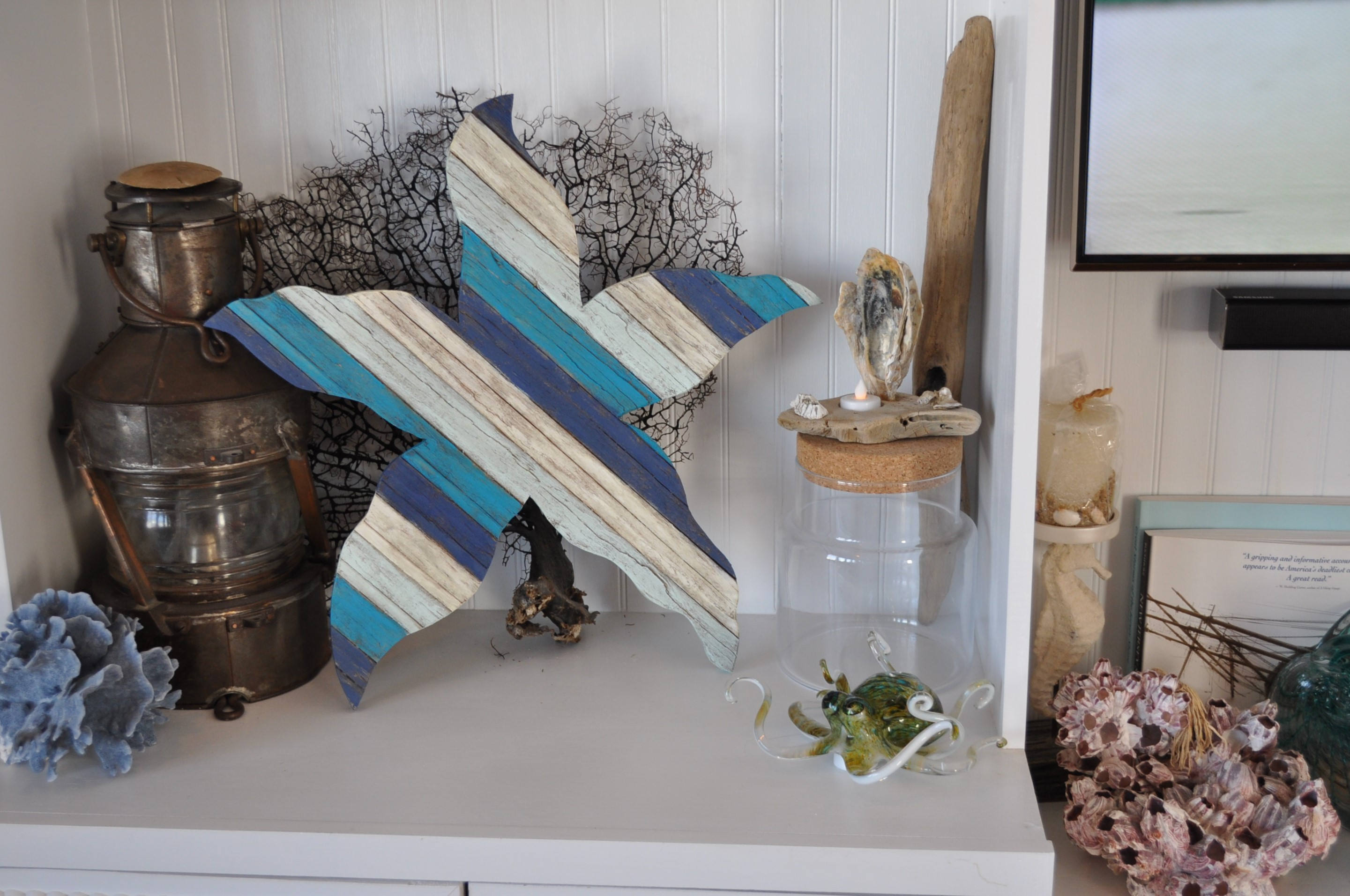 Starfish Reclaimed Wood Rustic Coastal Decor Beach House | Etsy