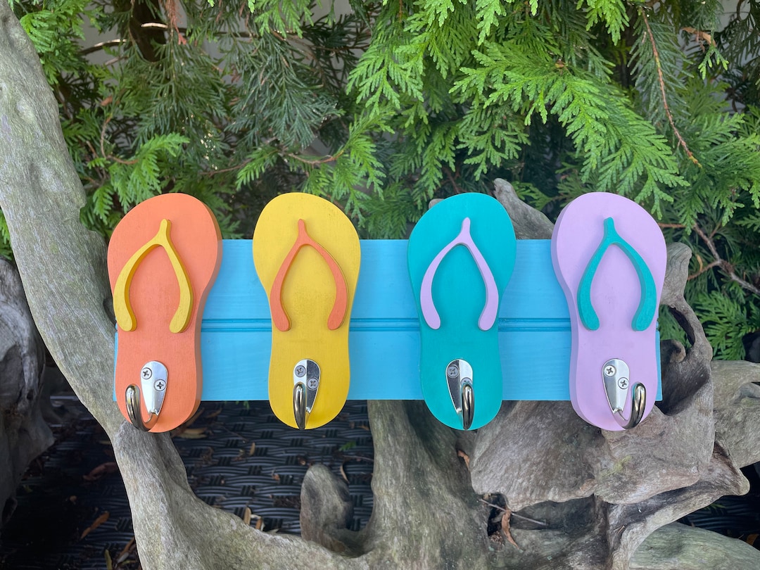 6" Flip Flop Towel Rack - Etsy